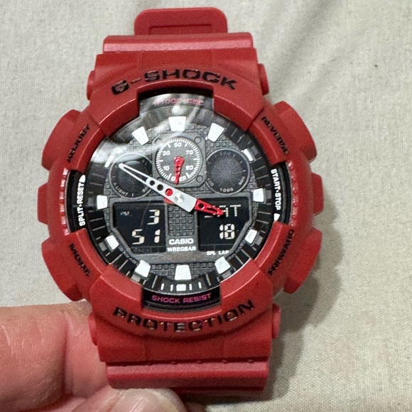 G-Shock | Accessories | Gshock Bold Red And Black Watch | Poshmark